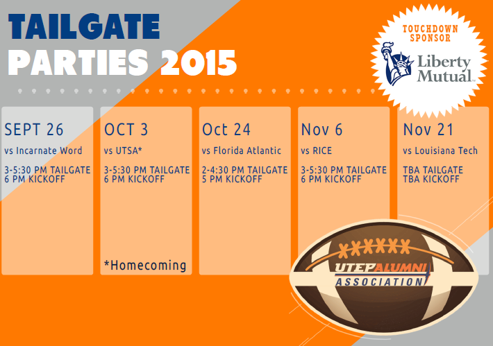UTEP Tailgate Home Games - The University of Texas at El Paso